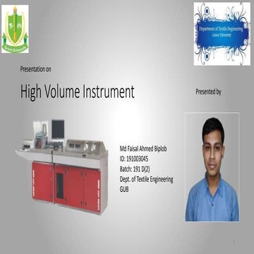 High volume instrument | PPTX