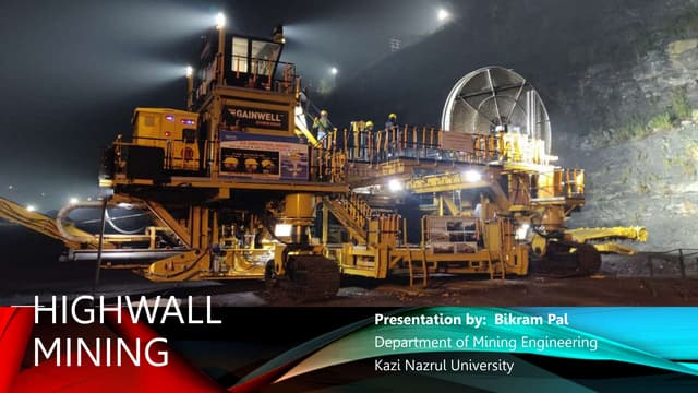 Design of Bord and Pillar method in coal mines | PPTX