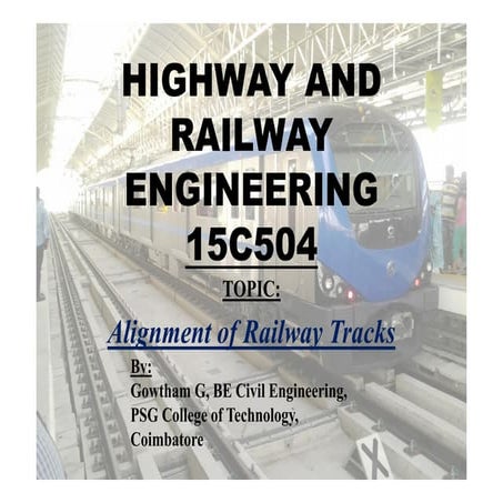 Alignment of railway tracks | PDF