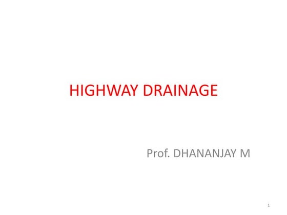Highway Drainage System | PPT