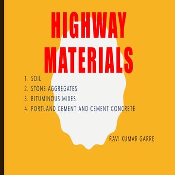 highwaymaterials-soil-ppt_class_1.pdf | Land and Farms | Real Estate