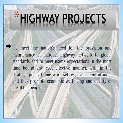 Highway projects | PPTX