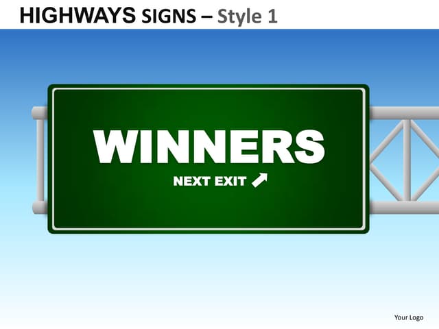 Highway Exit Sign Template