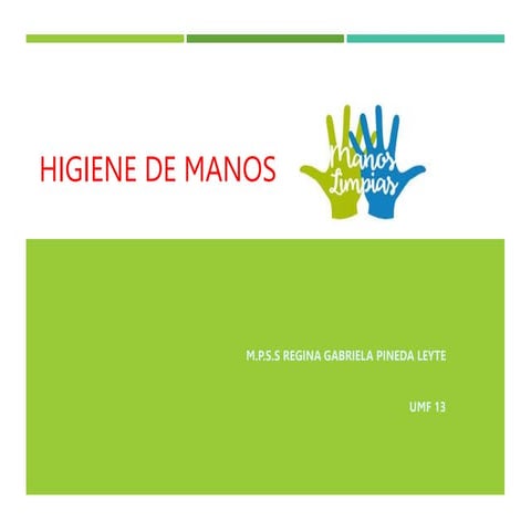 Lavado y sanitización e higiene de manos Eufar | PPTX