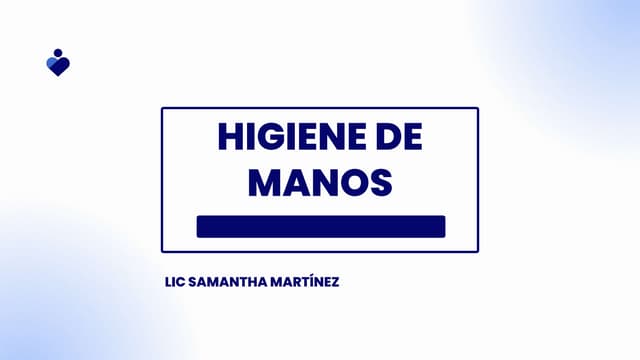 Lavado y sanitización e higiene de manos Eufar | PPTX