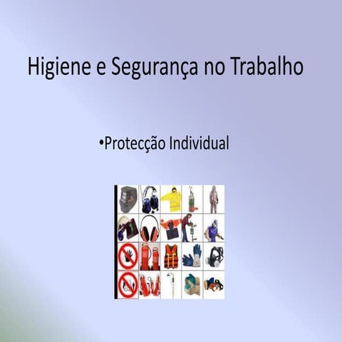 Higiene e segurança no trabalho | PPTX