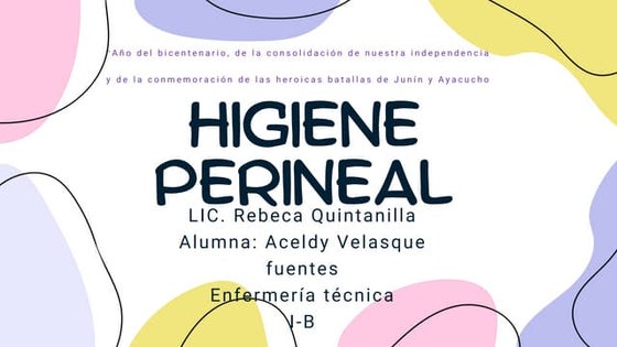 Higiene perineal | PPT