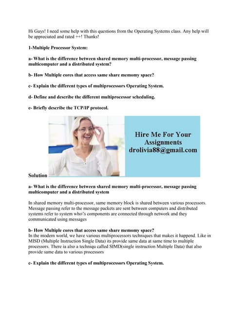 Multiple processor (ppt 2010) | PPTX