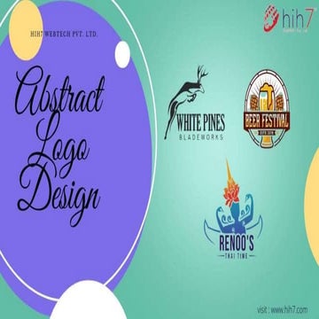 Our Abstract Logo Design Portolio - Hih7 Webtech | PPTX