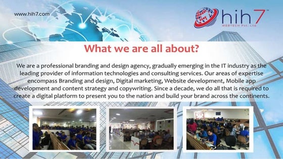 Our Abstract Logo Design Portolio - Hih7 Webtech | PPTX