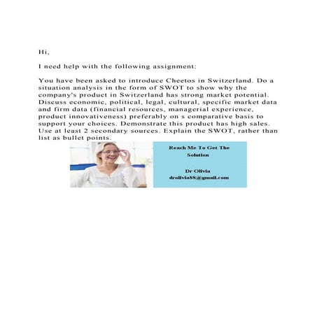 Hi,I need help with the following assignmentYou have be | DOCX