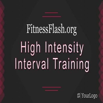HIGH INTENSITY INTERVAL TRAINING (HIIT) | PPTX