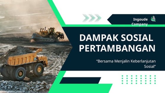 dampak positif dan negatif pertambangan. | PDF