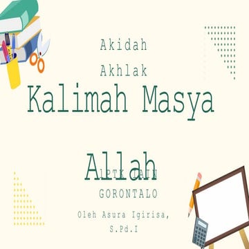 Kalimah Tayyibah Masya Allah | PPTX