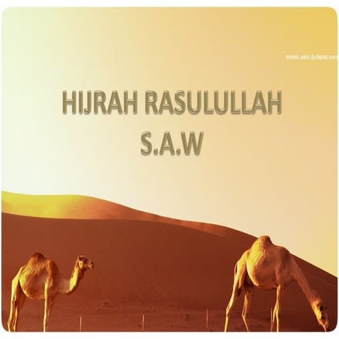 hijrah rasulullah hijrah rasulullahh.ppt