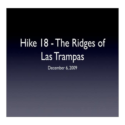Hike 18 Presentation | PDF