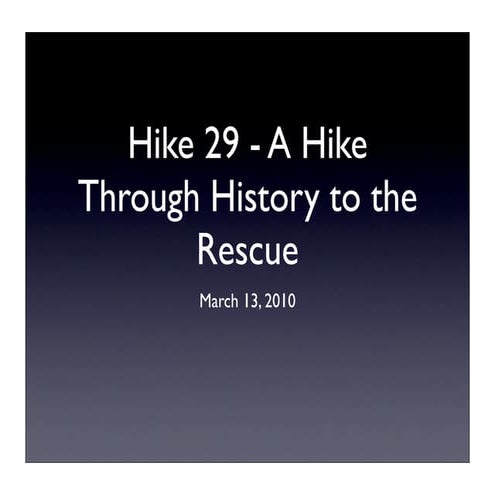 Hike 29 Presentation | PDF