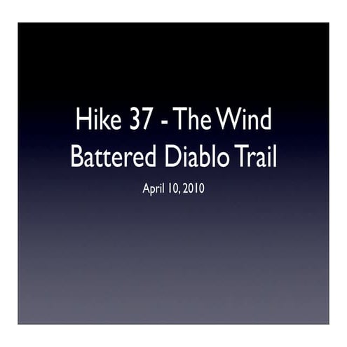 Hike 37 Presentation | PDF | Weather | Science