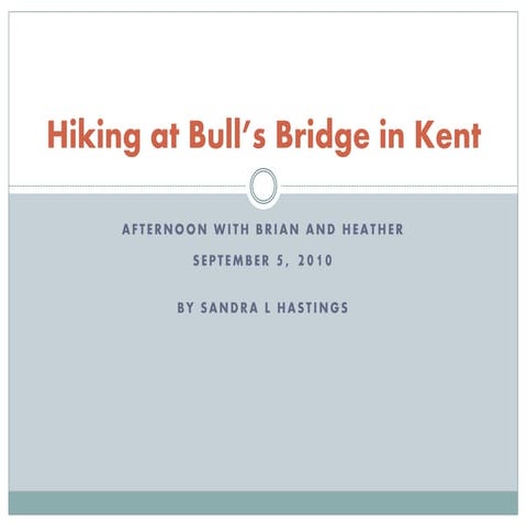 Hiking at bull’s bridge in kent | PDF