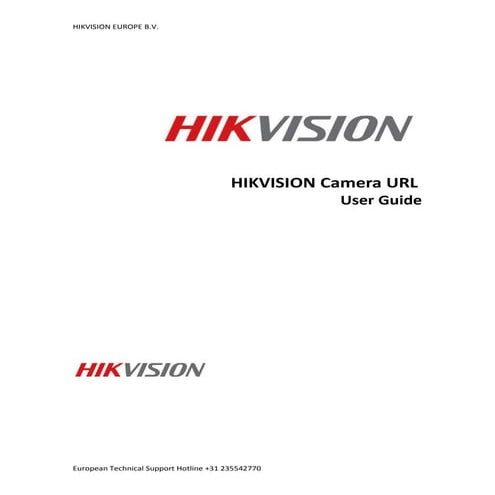 Hikvision rtsp url streaming tutorial manual | PDF | Internet | Computing