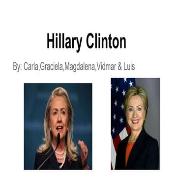 Hillary clinton presentation | PPTX