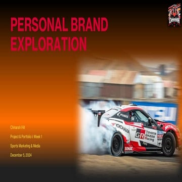 Personal Brand Exploration Project & Portfolio I | PDF