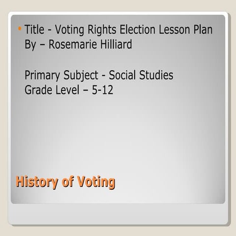 Voting rights | PPTX