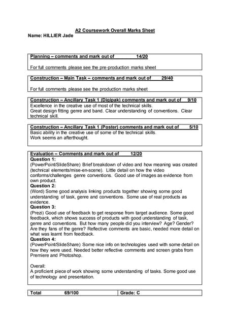 Matthew Lumley Evaluation and Overall Feedback Sheet | PDF