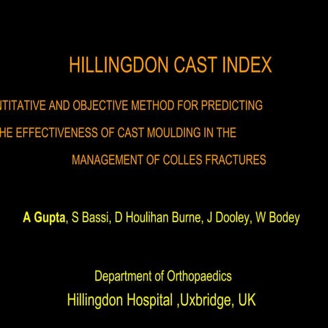 Hillingdon Cast Index.Ppt 2 | PPT