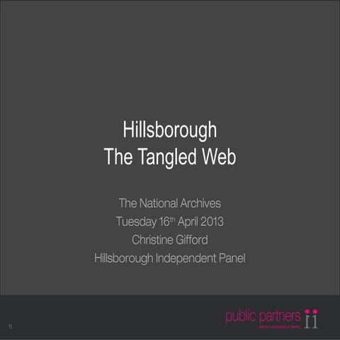 Hillsborough: the tangled web | PPT