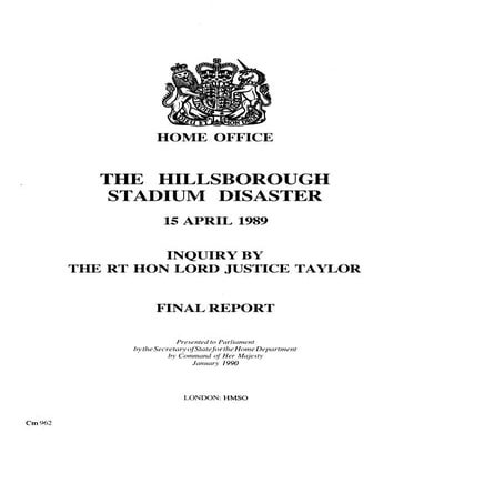Hillsborough Taylor Report | PDF