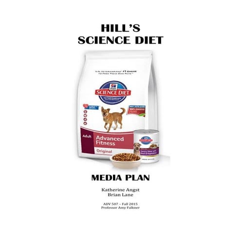 Hill's Science Diet Media Plan | PDF