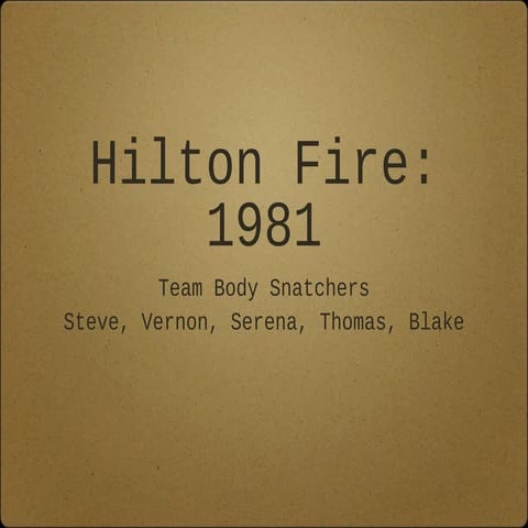 Hilton fire pp | PPT
