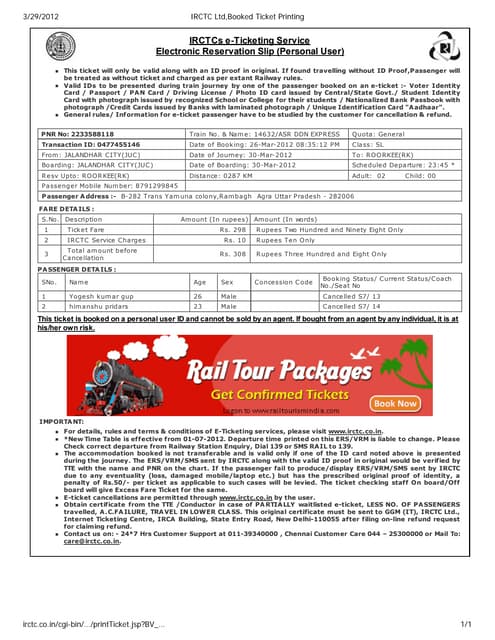 Tnstc | PDF | Rail Travel | Travel Type