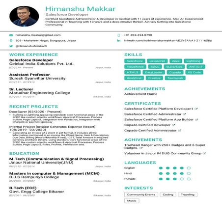Himanshu's resume | PDF