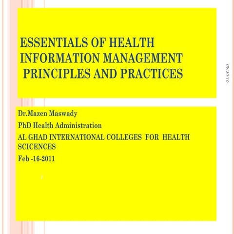 Essentials of Health Information Management Principles and Practices ...