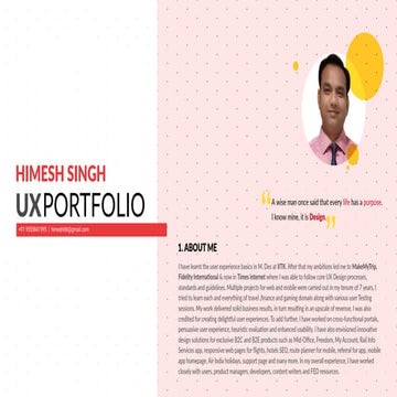 Himesh Portfolio UX updated | PPT