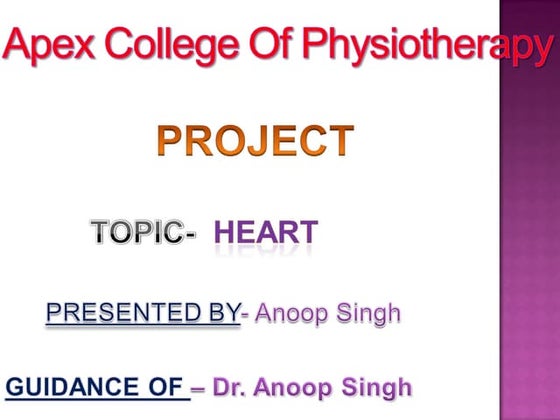 Structure and function of heart by Shashank Bandre Class 10 CBSE | PPT