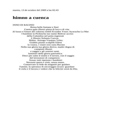 Himno A Cuenca | PDF