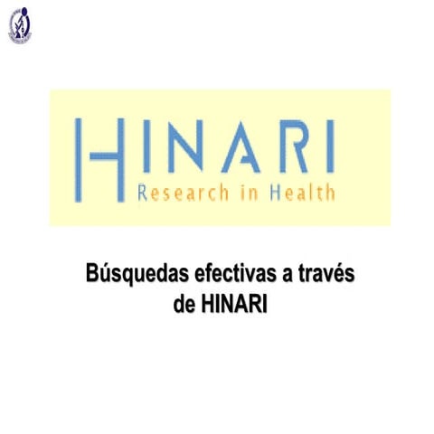 Hinari guia | PDF