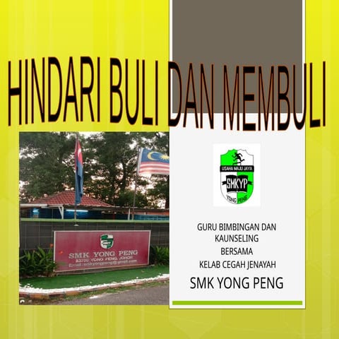 HINDARI BULI DAN MEMBULI MAKSUD, JENIS-JENIS BULI, CARA MENGATASI | PPT