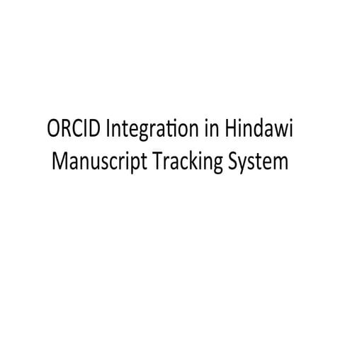 Hindawi orcid updated | PDF | Computing | Technology & Computing