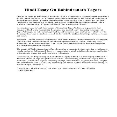 Hindi Essay On Rabindranath Tagore.pdf