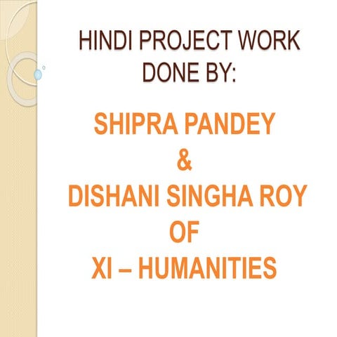 DANDI MARCH Hindi project work done by | PPTX