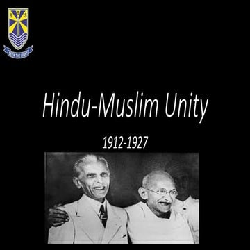 Hindu muslim unity presentation | PPT
