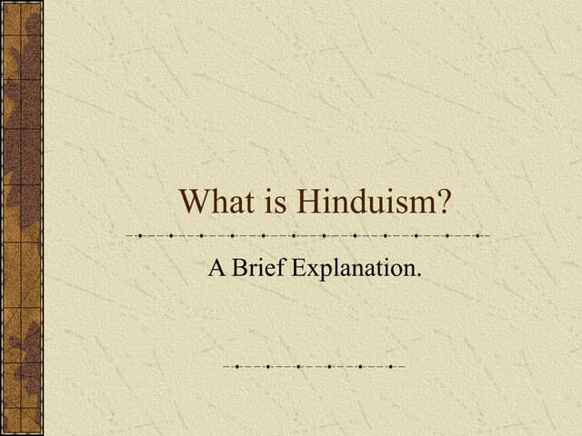 Hinduism | PPTX