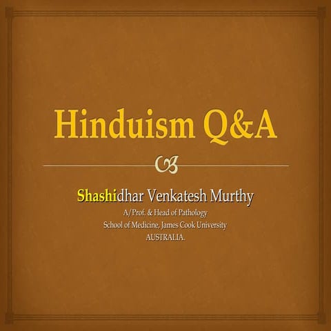Top 10 Questions about Hinduism | PPT