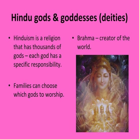 Hinduism gods and_goddesses | PPT