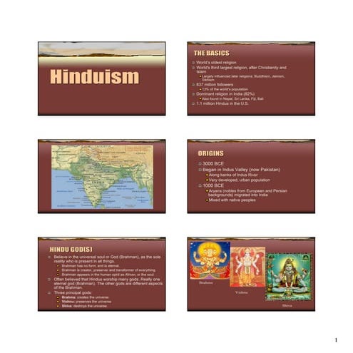 Hinduism Ppt | PDF