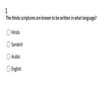 Hinduism Quiz (Introduction to world Religions).pptx